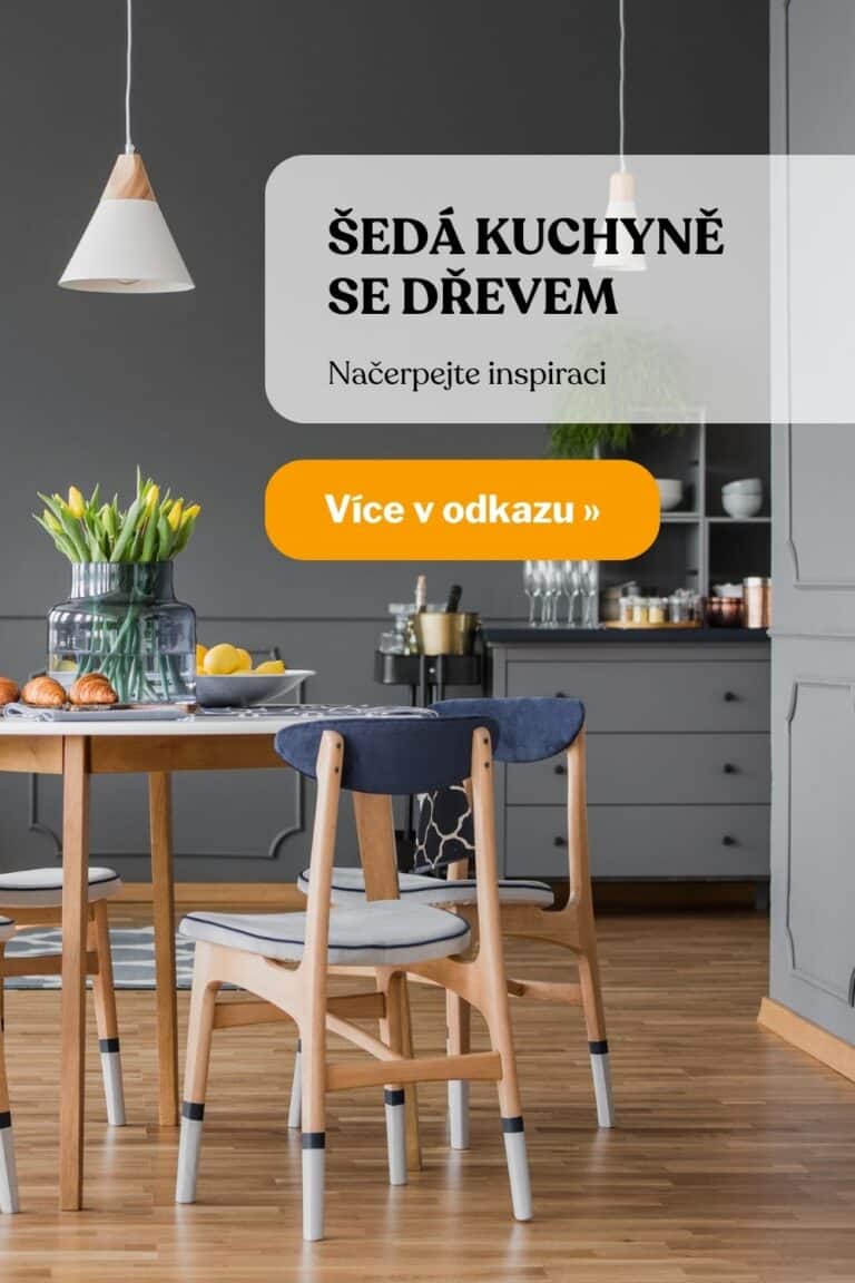 27+ šedých kuchyní se dřevem: inspirace a fotografie | Trendydomov.cz