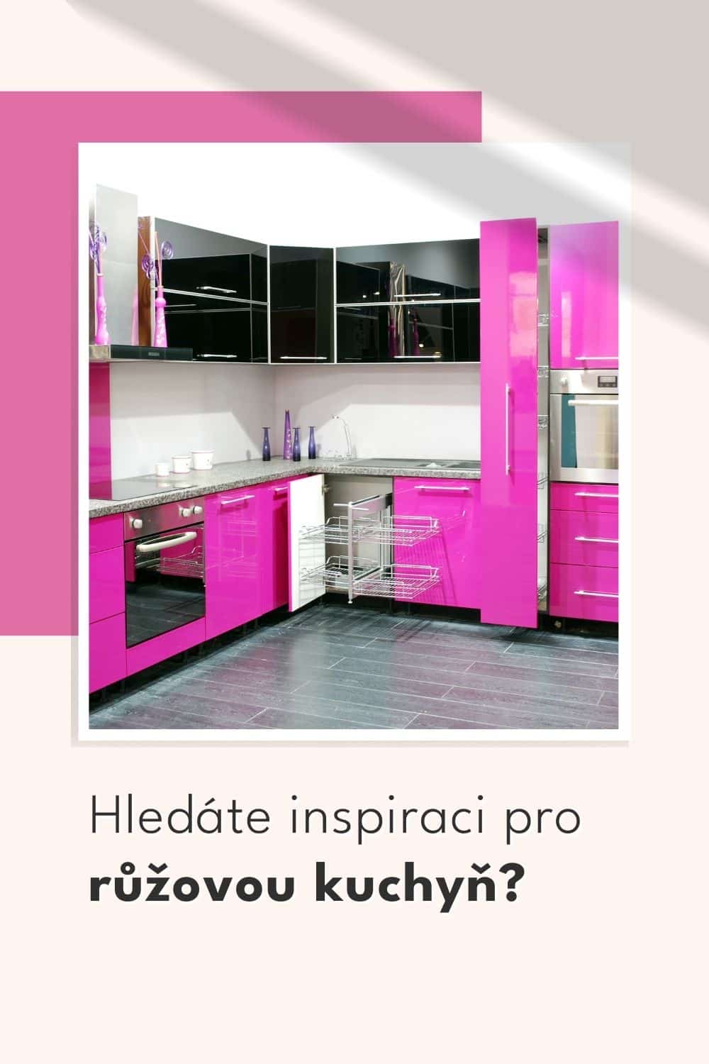 30+ růžových kuchyní: inspirace, fotografie a nápady | Trendydomov.cz