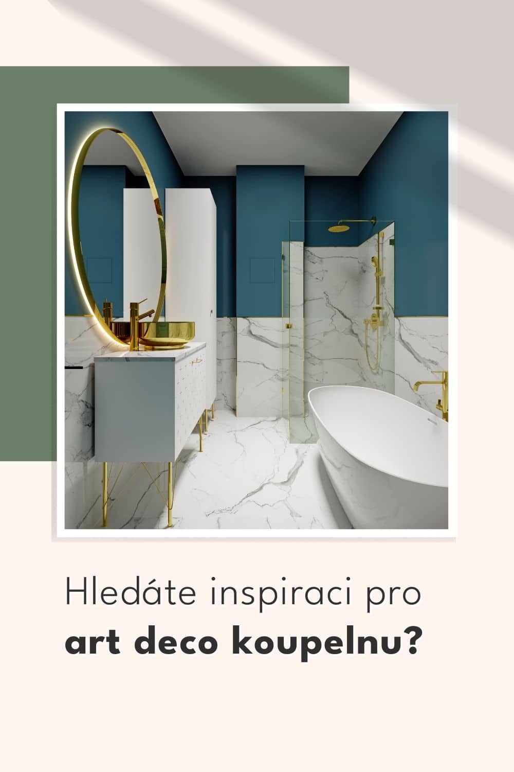 29+ art deco koupelen: inspirace, fotografie a nápady | Trendydomov.cz